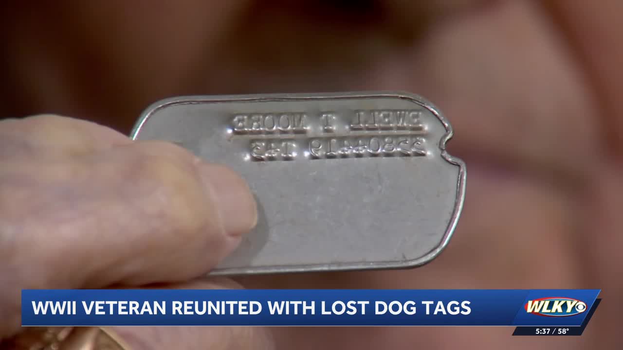 Kentucky WWII vet reunited with dog tags 80 years later