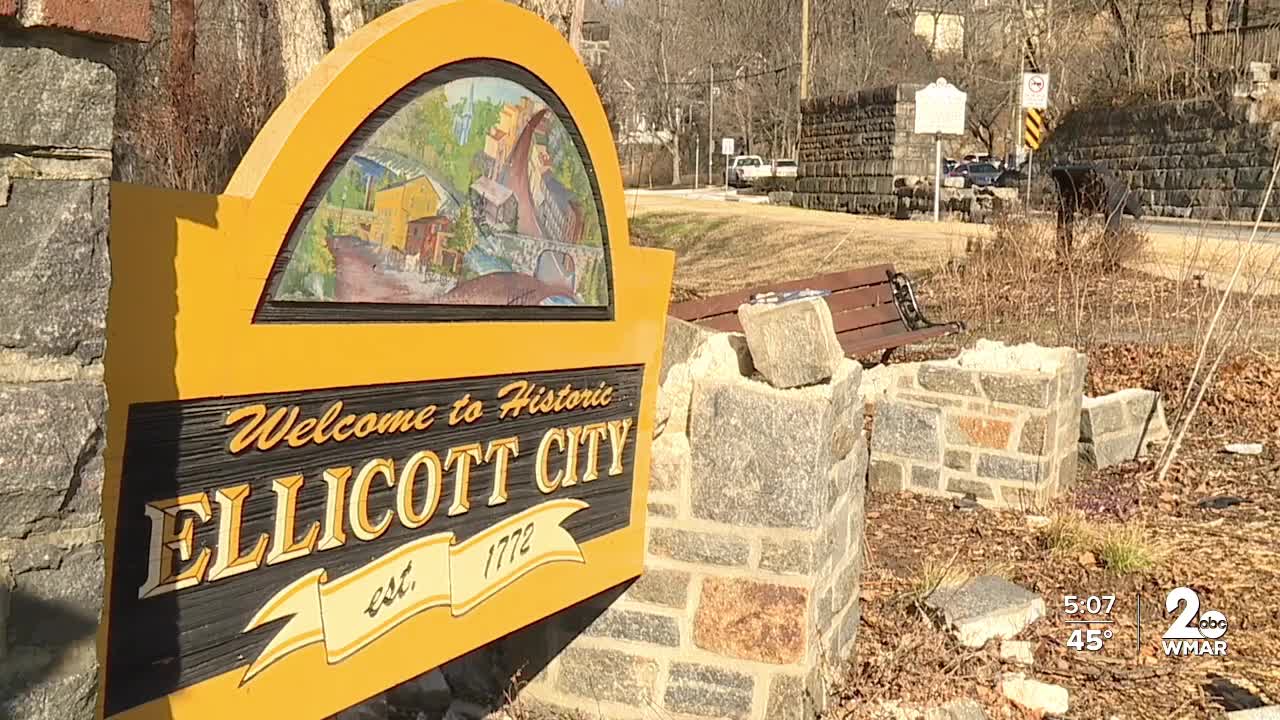 Road safety concerns re-surface after Ellicott City sign damaged