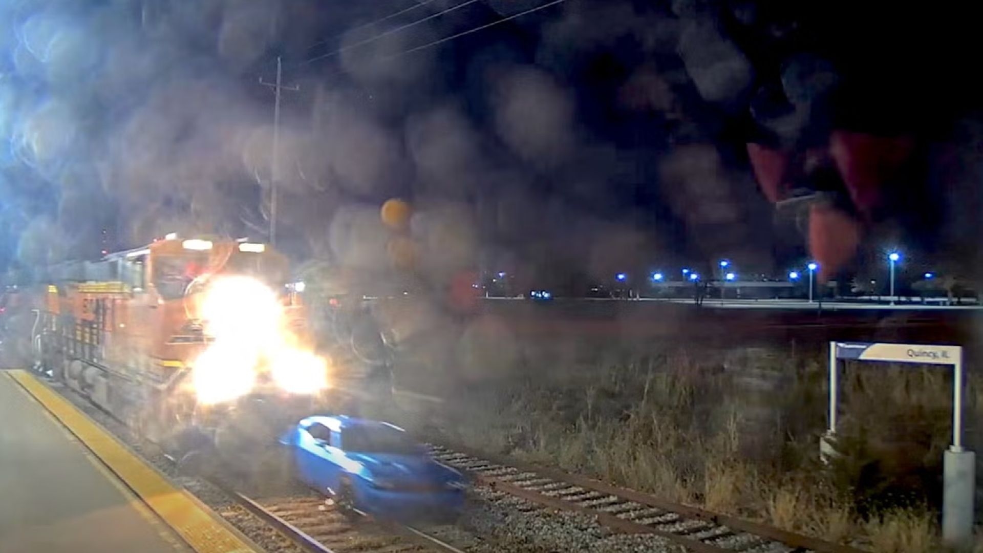 Illinois man leaves Dodge Challenger on tracks, train destroys vehicle ...