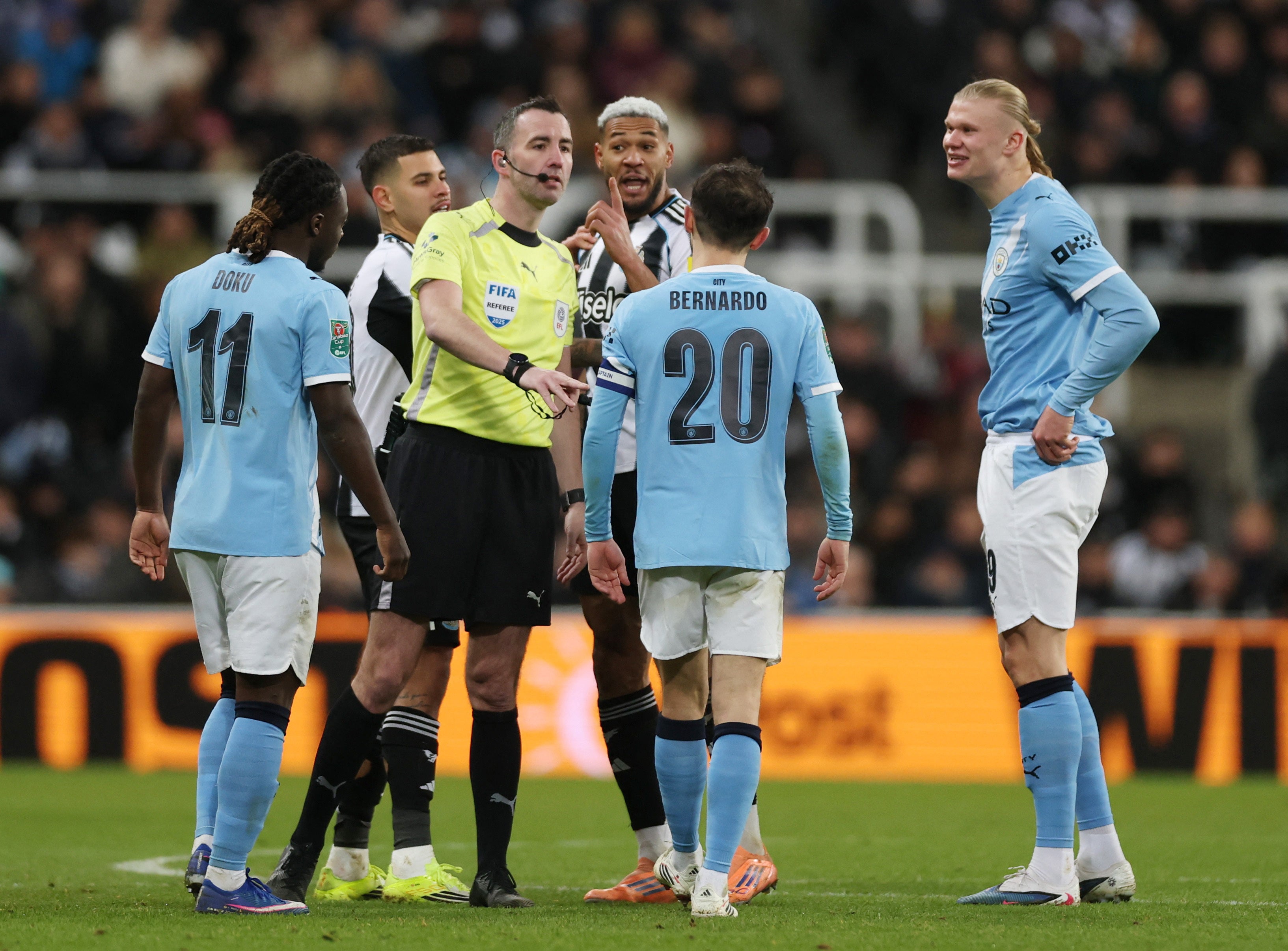 Why was Semenyo’s second goal ruled out in cup clash with Newcastle?