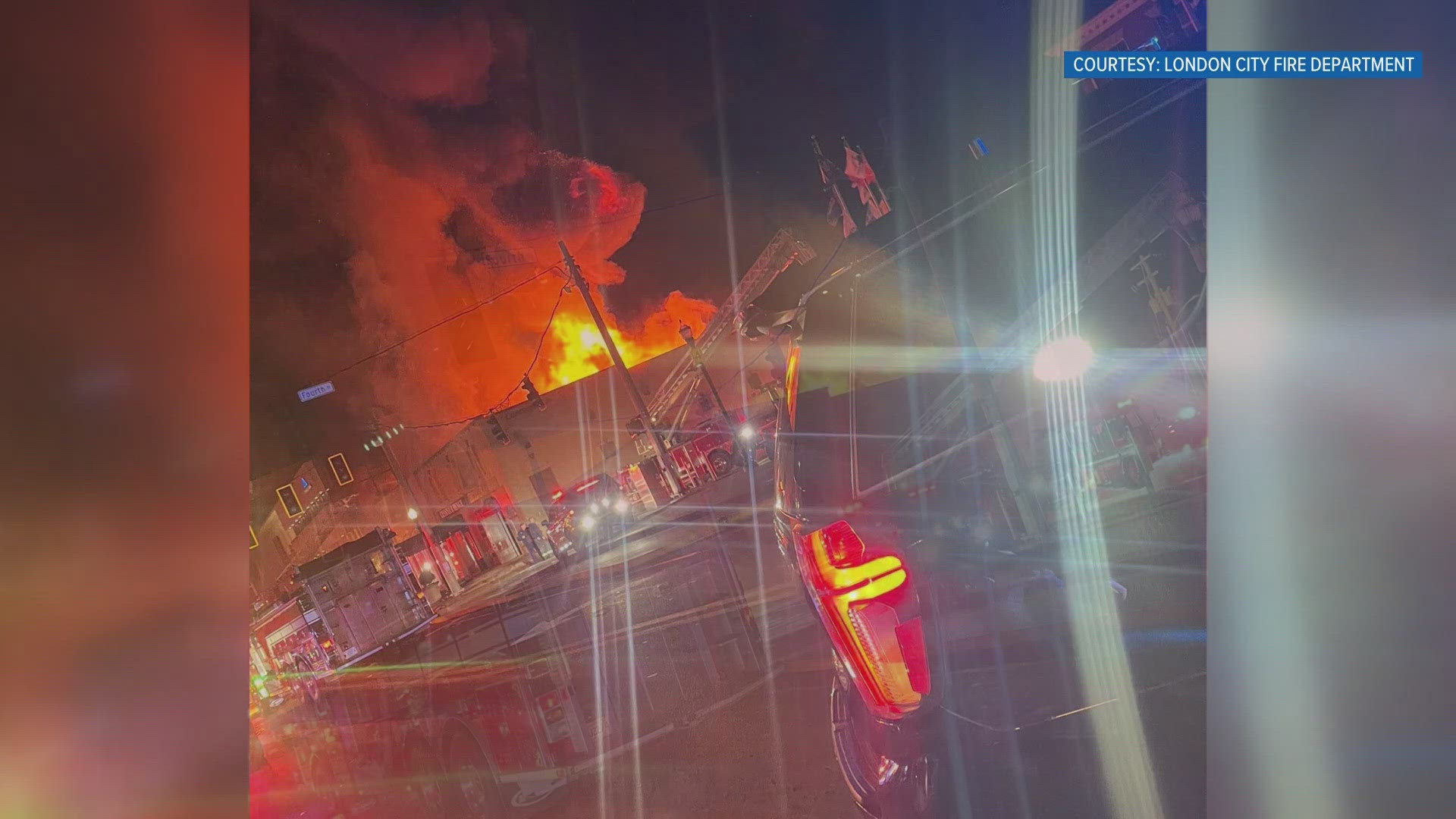 A man is in the hospital after allegedly starting a large fire in ...