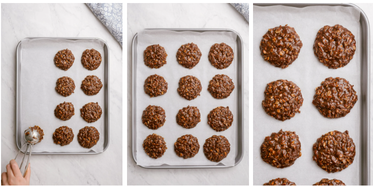 Creamy peanut butter no-bake cookies ready in 10 minutes