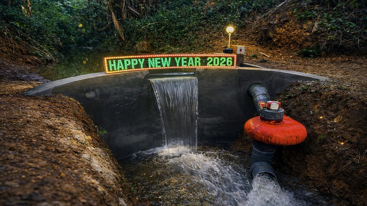 Construction of a hydroelectric dam to welcome the new year 2026