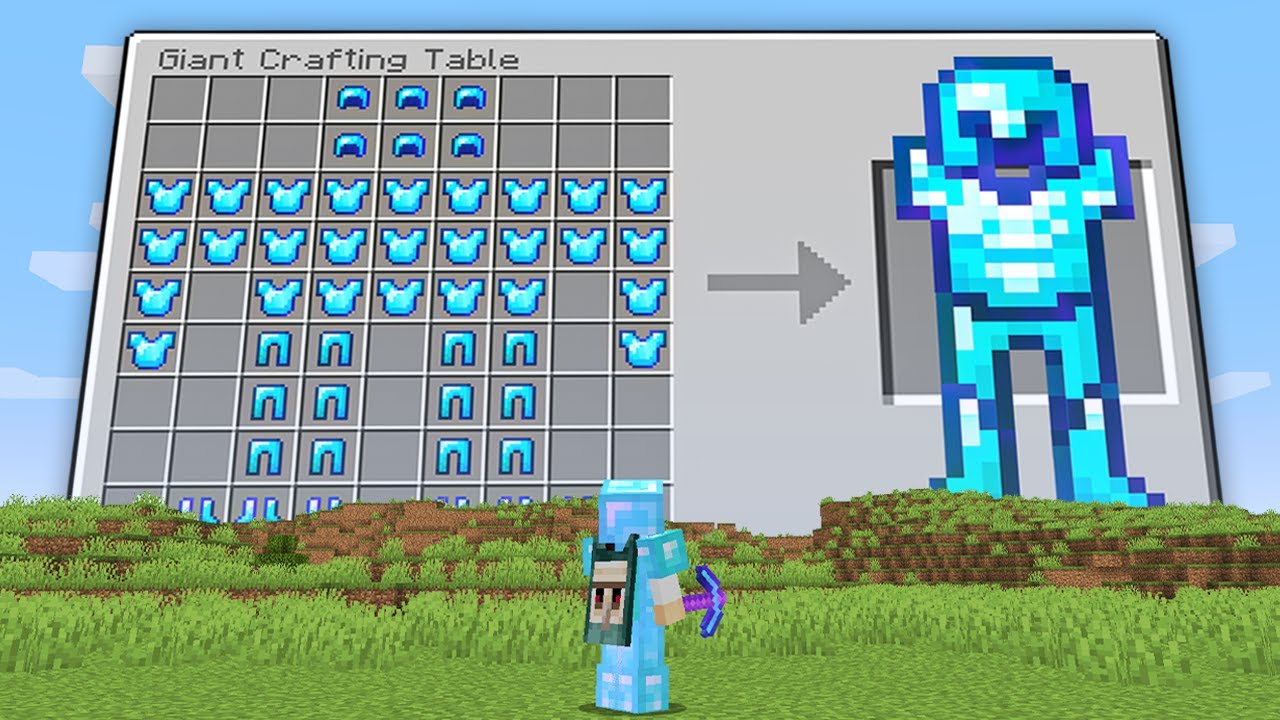 Minecraft, but crafting gets bigger...