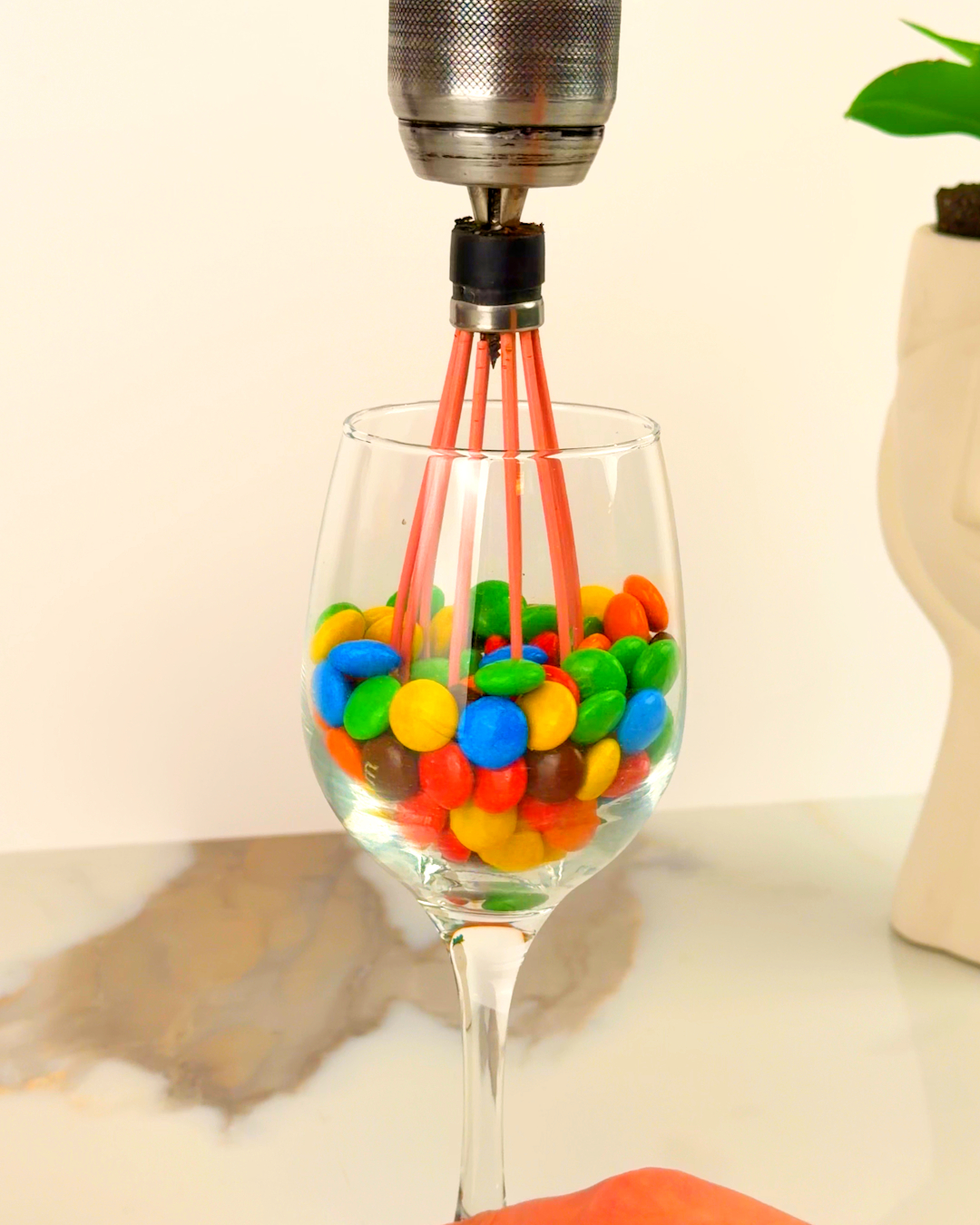 Oddly satisfying M&M's drilling🍬