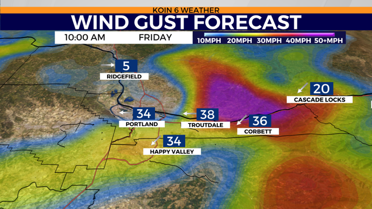Cold east winds will return to greater Portland area this week