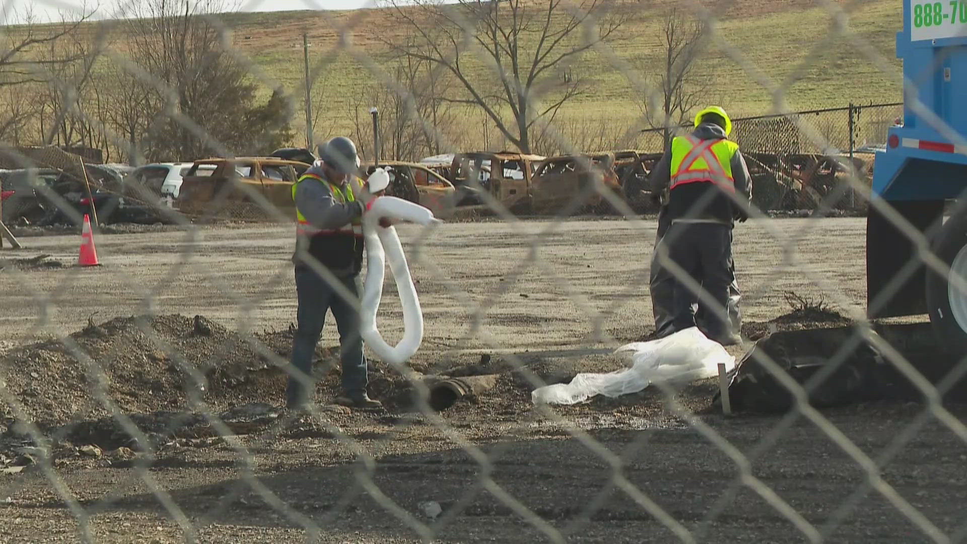 Cameras return to UPS crash site as cleanup nears next phase