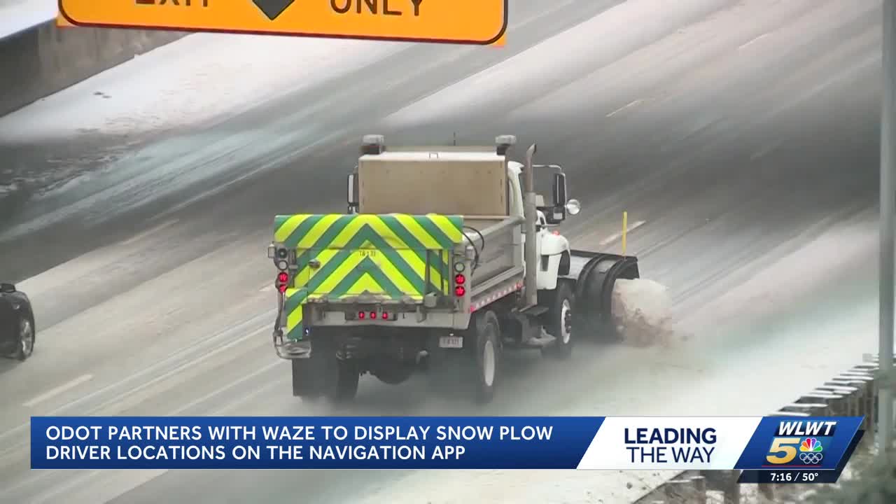 ODOT snow plow trucks will now appear on Waze navigation apps