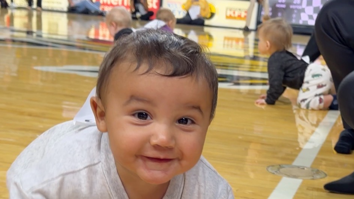 Watch the 2026 baby derby winner crawl to victory