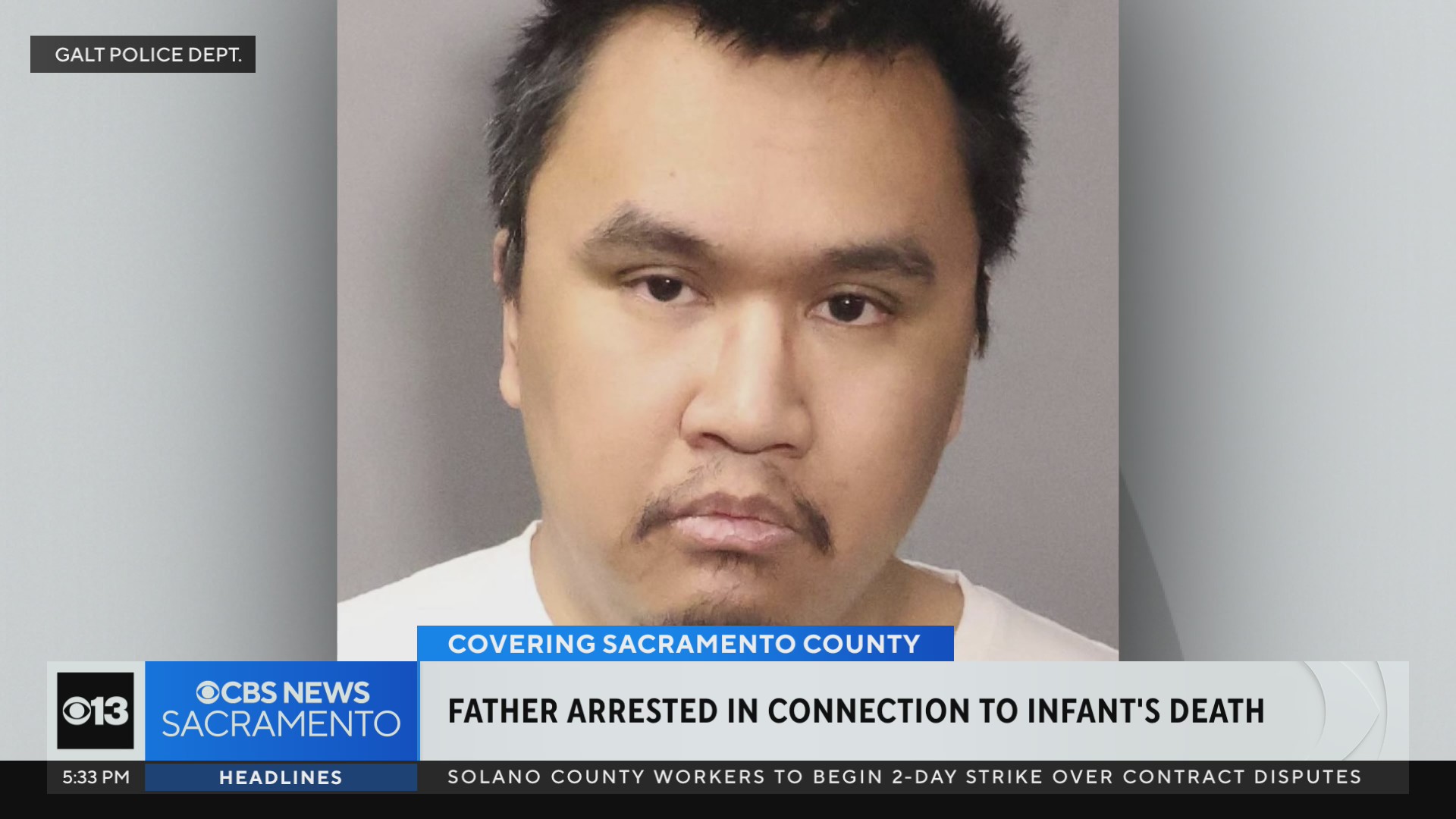 Father arrested in connection to infant's death in Galt