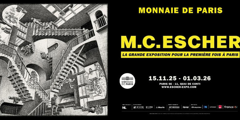 Une exposition consacrée à M.C Escher, un artiste néerlandais véritable ...