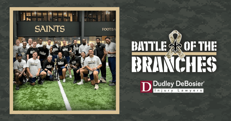 Dudley DeBosier co-sponsors military flag football event in Metairie