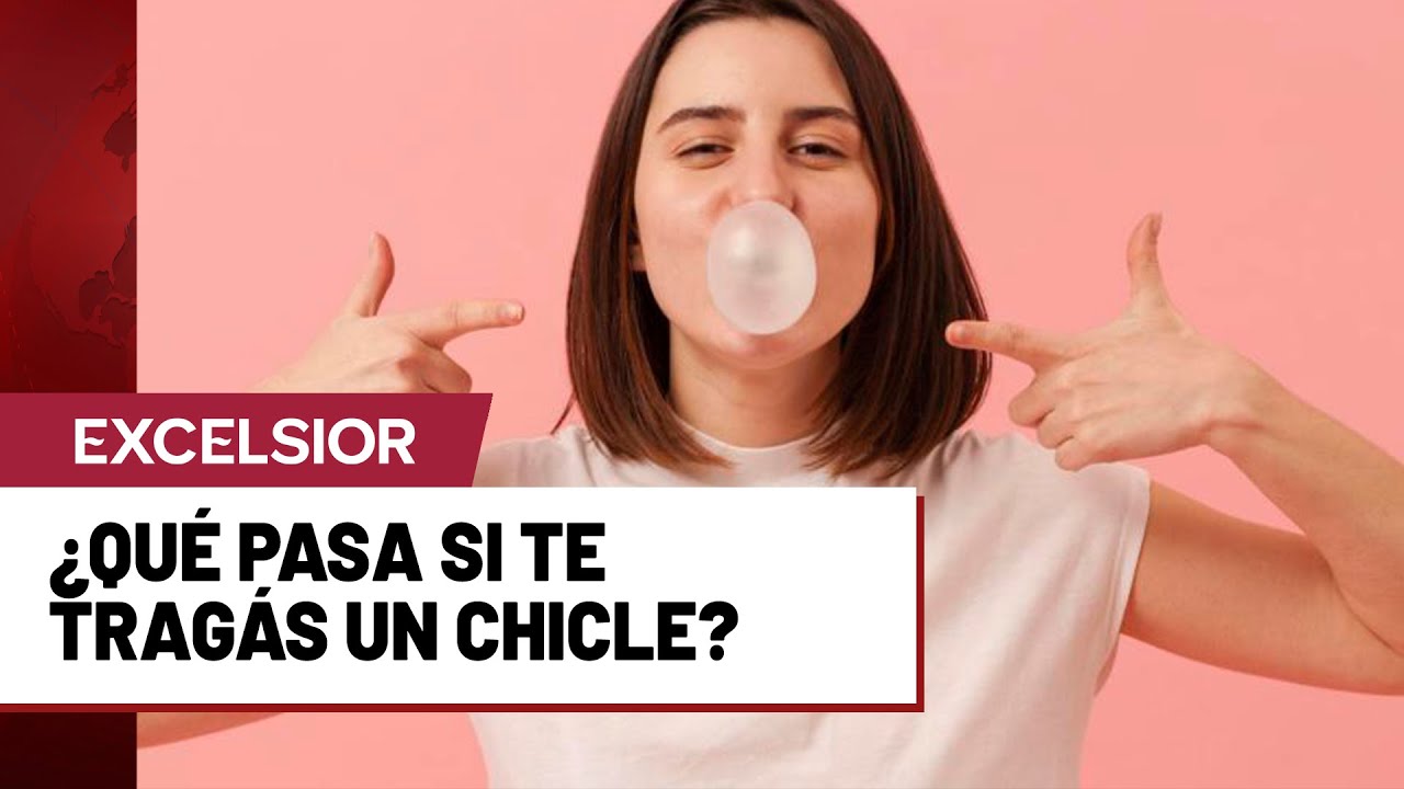 Esto pasa en tu cuerpo cuando tragas un chicle