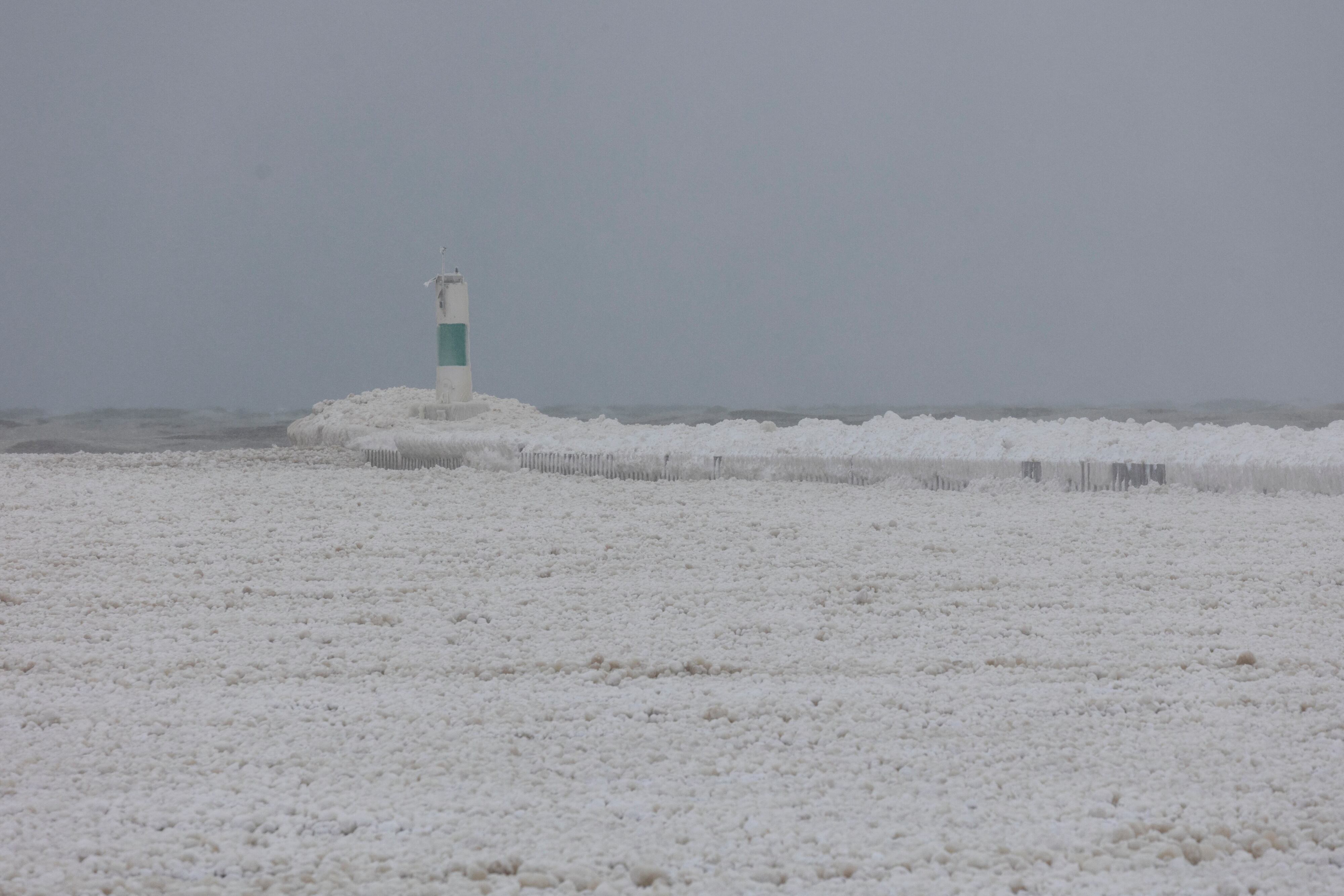 Photos: Frigid cold grips lakeshore as ice builds along Lake Michigan