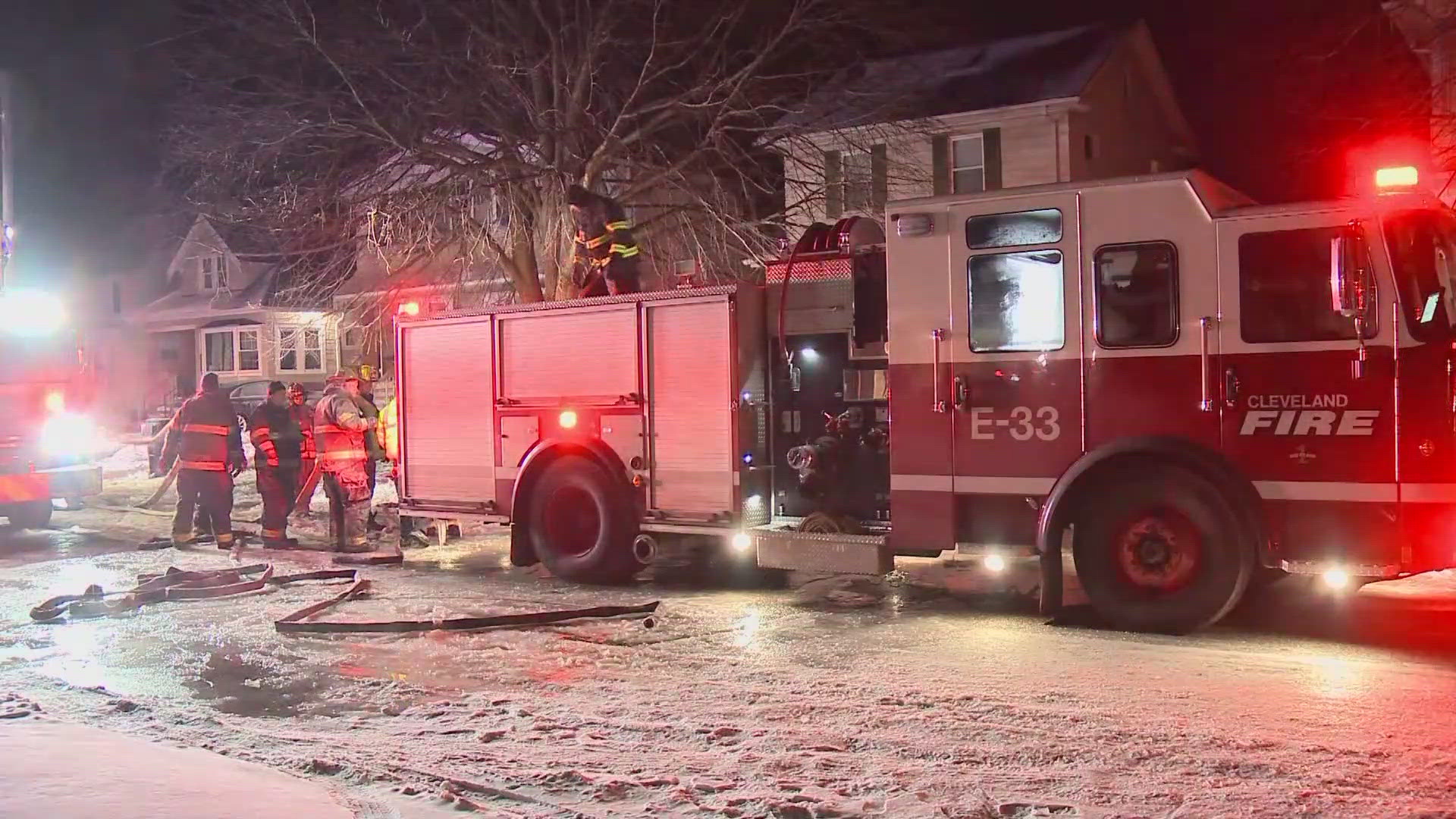 1 firefighter seriously hurt while battling overnight house fire in ...