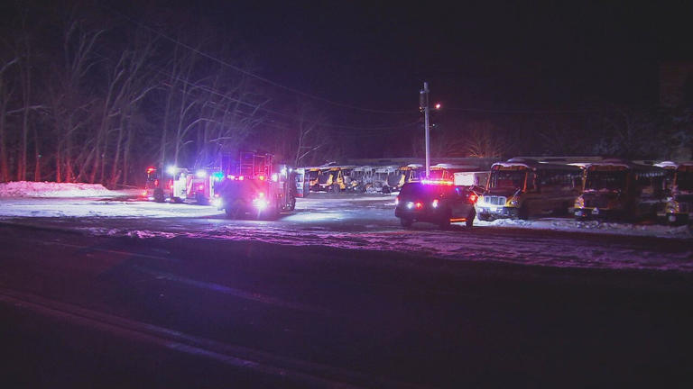 Several school buses destroyed in fire in MetroWest city