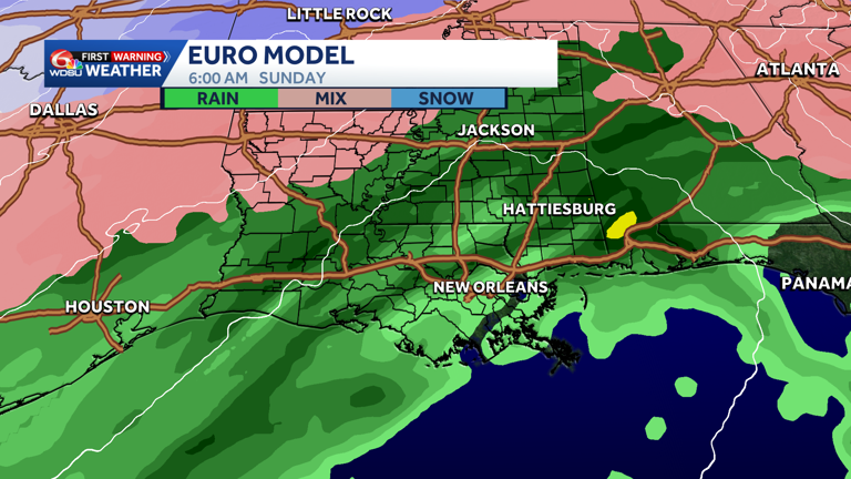 Possible risk of a southern winter storm this weekend. Here's the latest