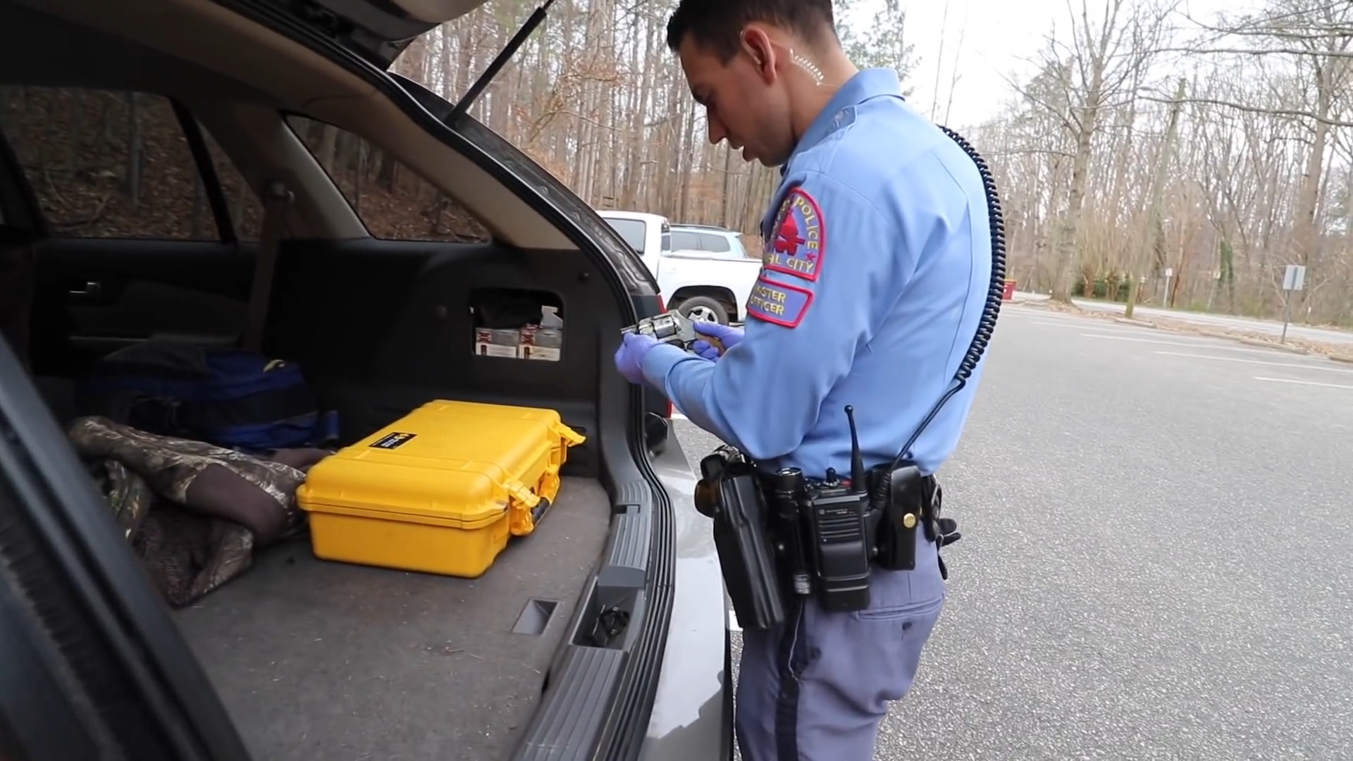 How a submerged firearm was discovered during magnet fishing
