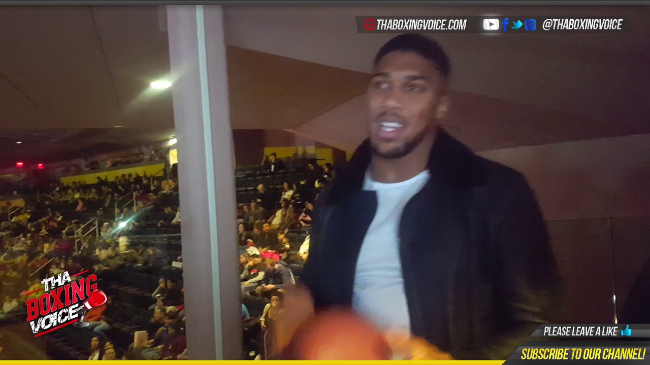 🔴Anthony Joshua on Wilder vs Fury happy they both grew balls and ...