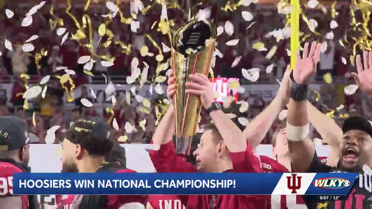 Indiana Hoosiers win first-ever national championship: Celebration