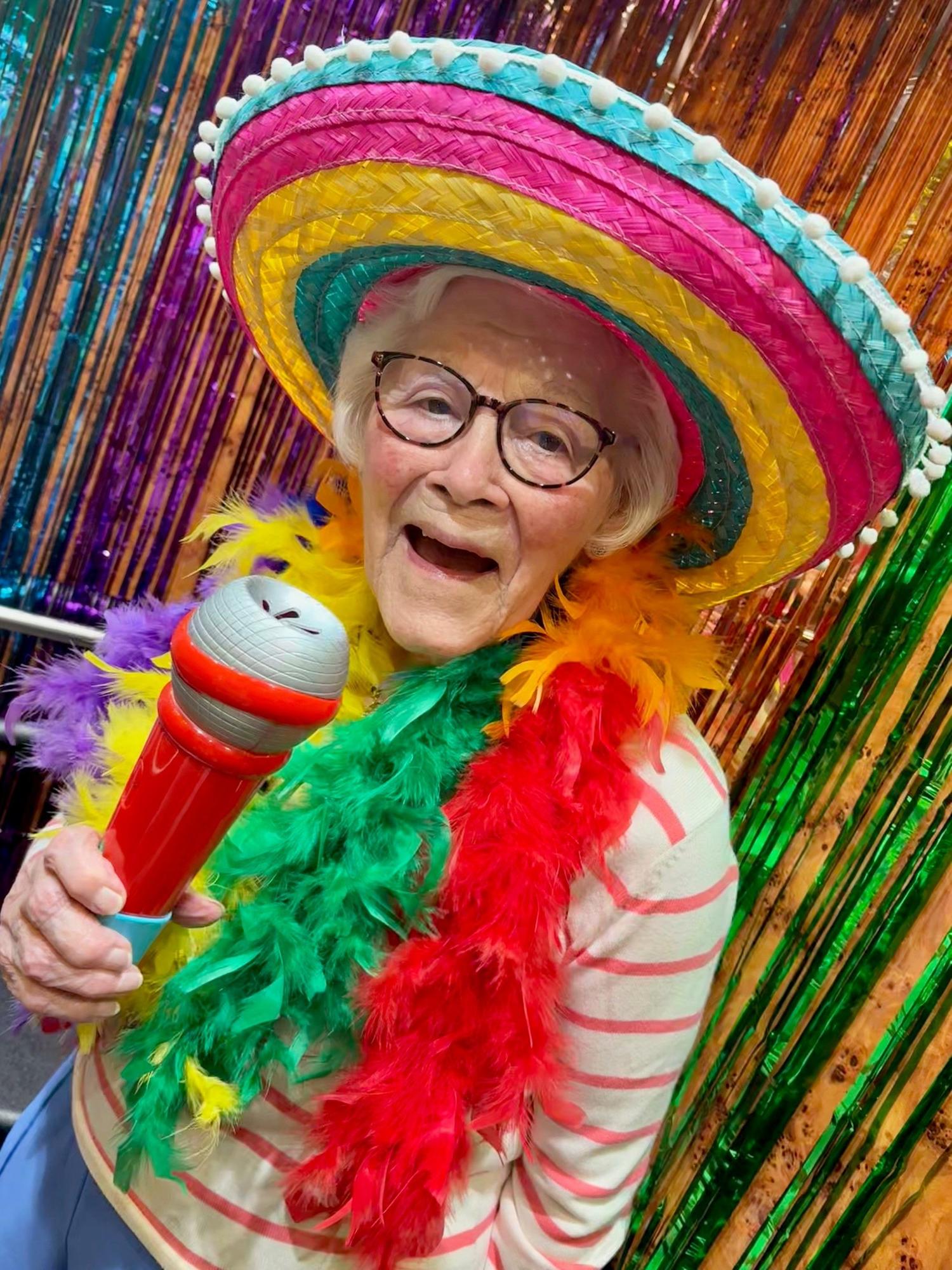 Wellington Vale Care Home turns Blue Monday into karaoke fun day