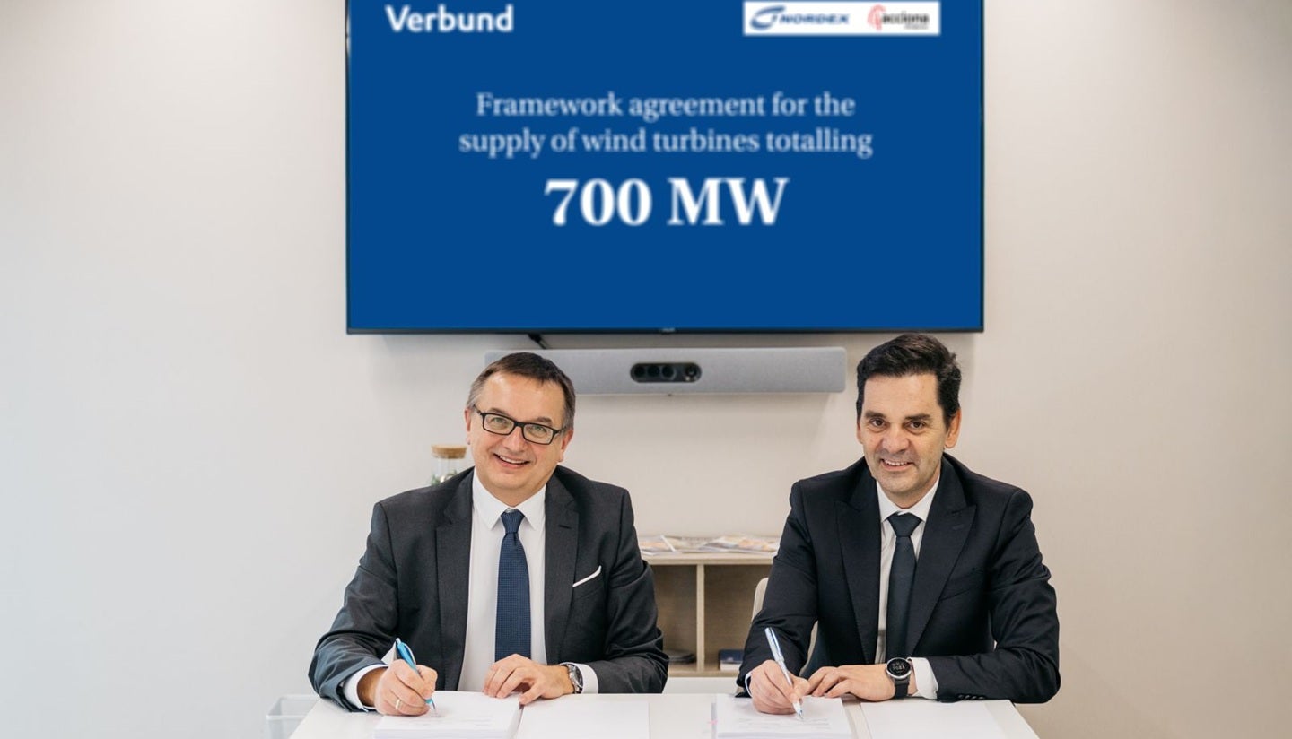 Verbund, Nordex sign agreement for 700MW onshore wind turbines