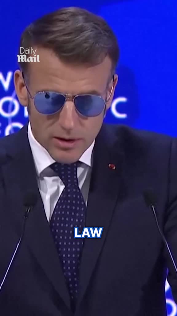 Macron warns of a world without rules amid dispute with Trump