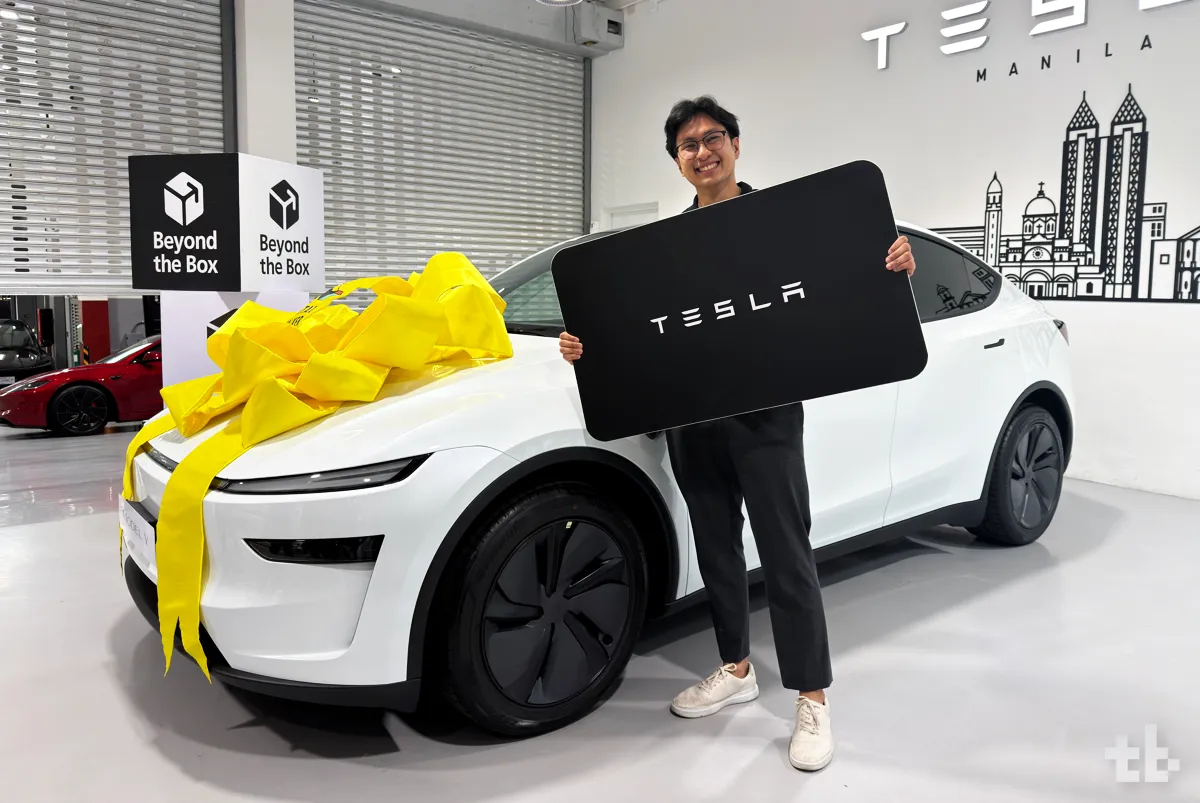 First-time iPhone user wins Tesla Model Y in Beyond the Box iPhone 17 promo