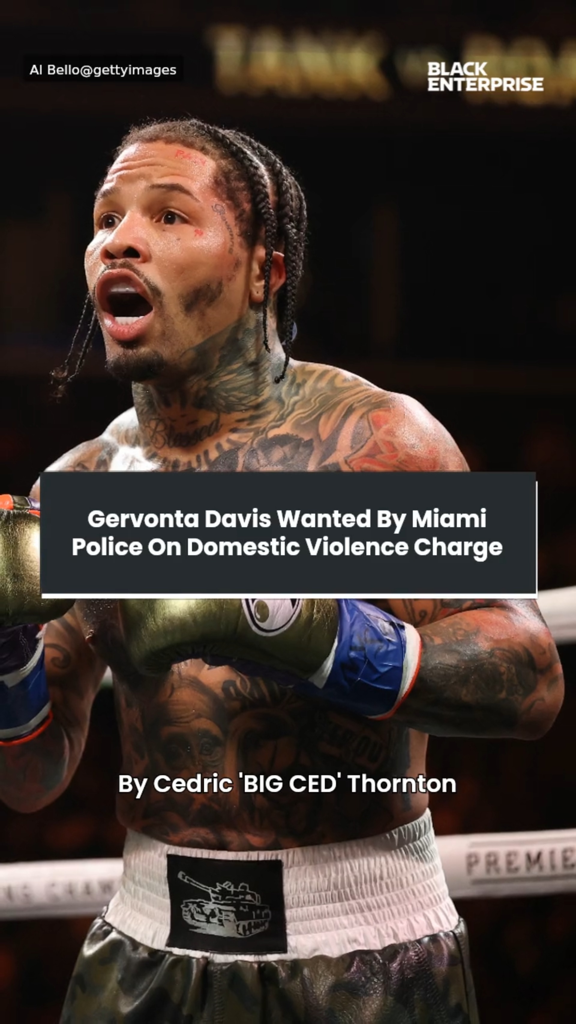Gervonta Davis wanted by Miami police on domestic violence charge