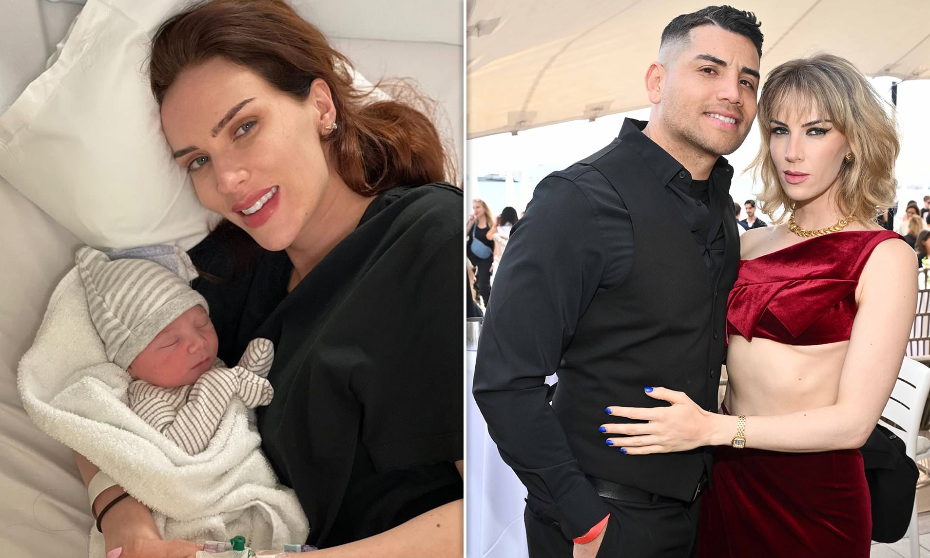 British actress Charlotte Kirk gives birth to her first child after ...