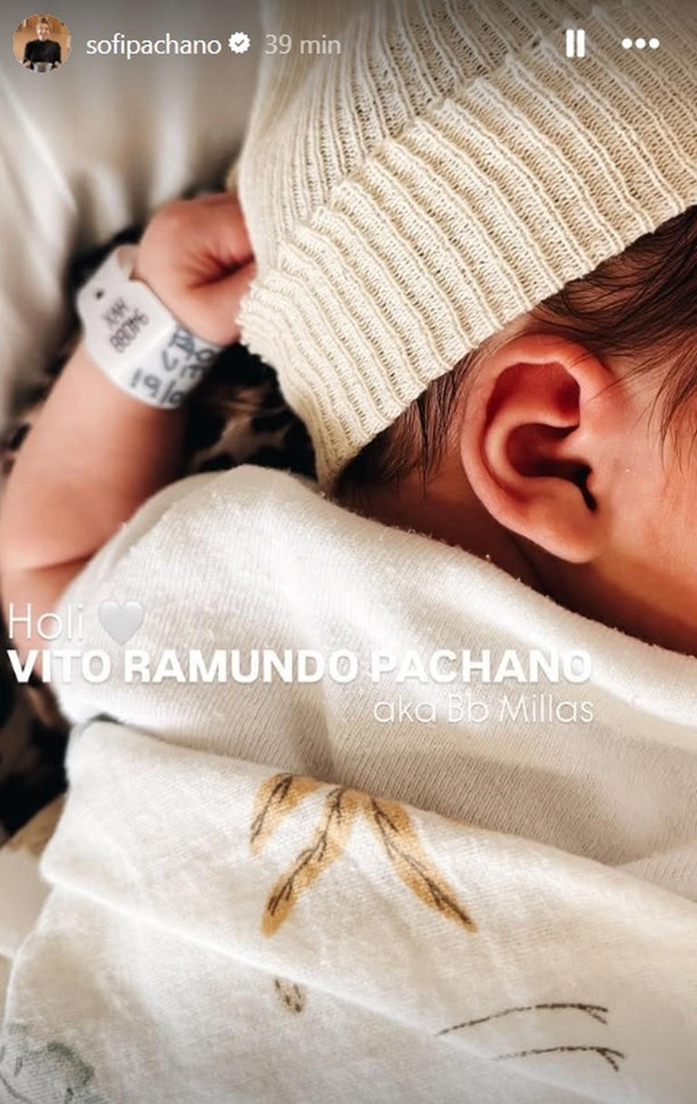 Nació Vito, el hijo de Sofía Pachano y Santiago Ramundo: la primera foto