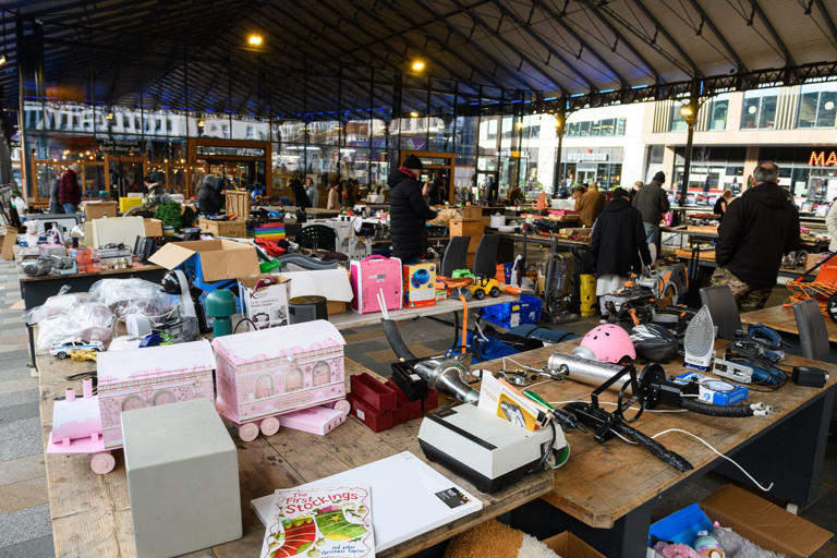 13 pics as Preston's outdoor market is back where it belongs under its ...