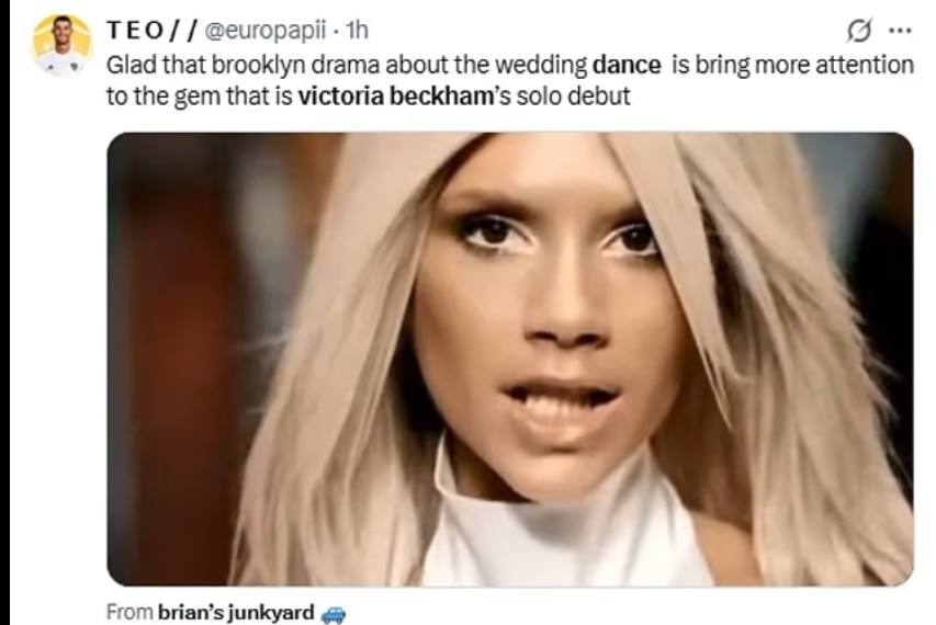 Victoria Beckham memes go viral as social media riffs on Brooklyn's ...