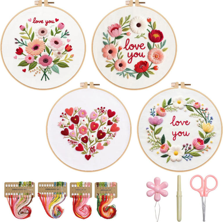 These Cupid-approved Valentine's Day embroidery kits are just $18 at Amazon