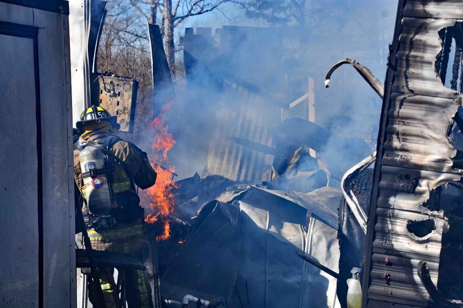 Camper home destroyed by morning fire
