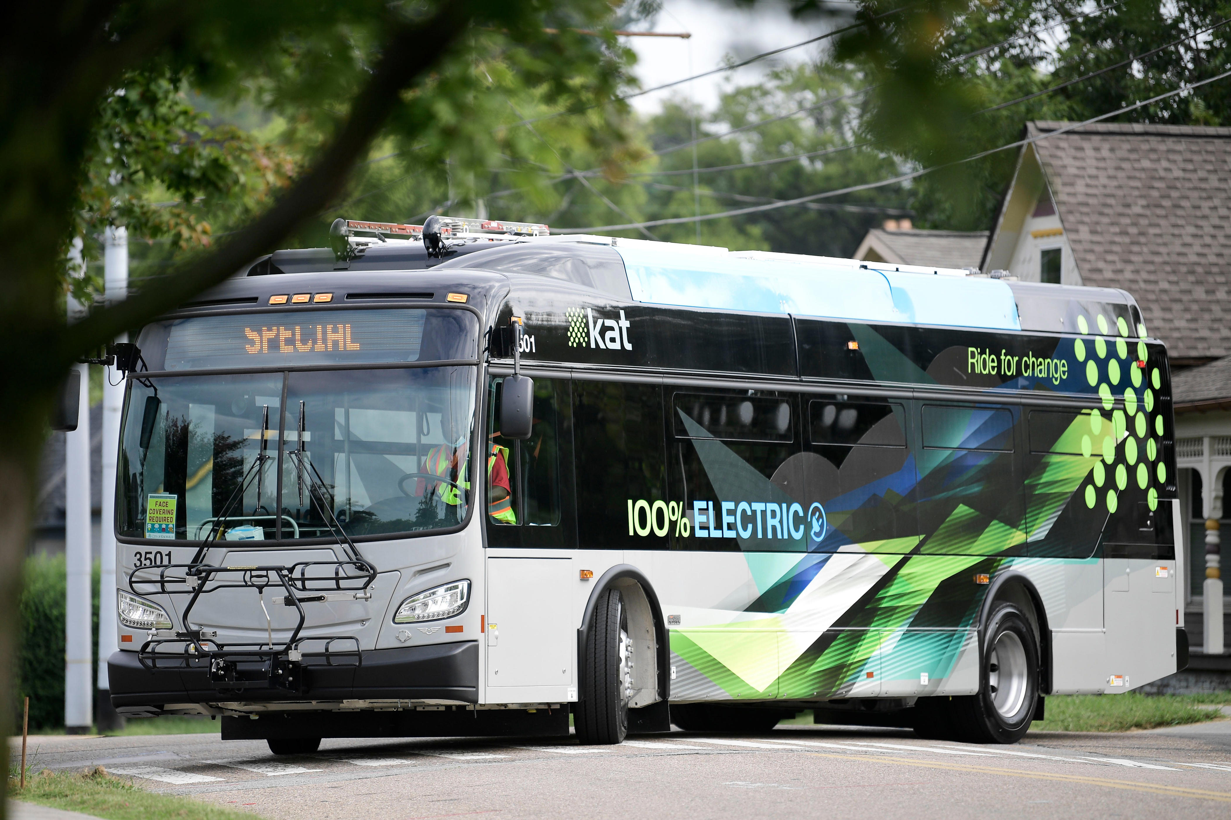 KAT bus and Knox County Schools van crash with kids aboard