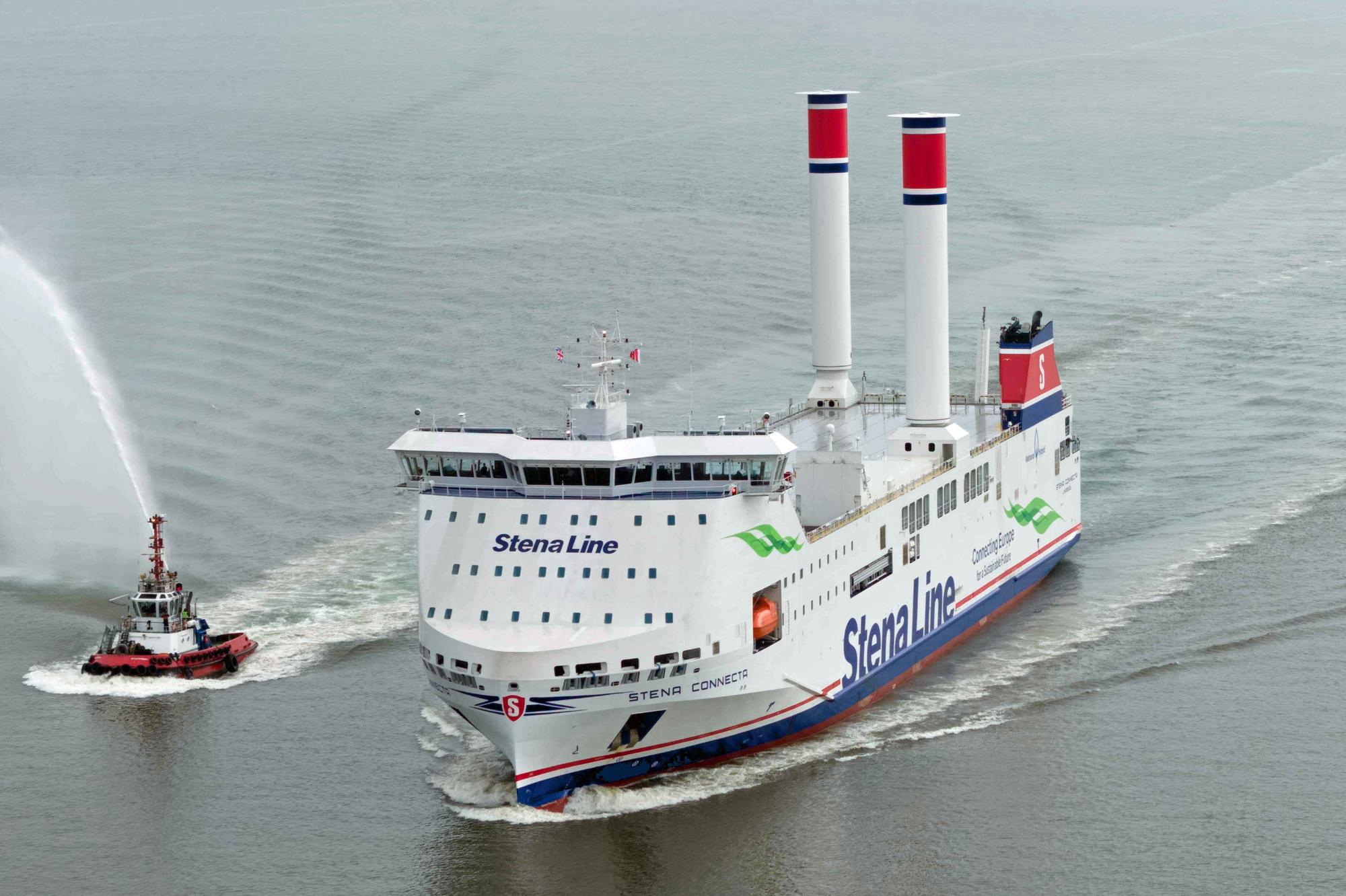 New Stena ferry Connecta features unique rotor sails on Belfast to ...