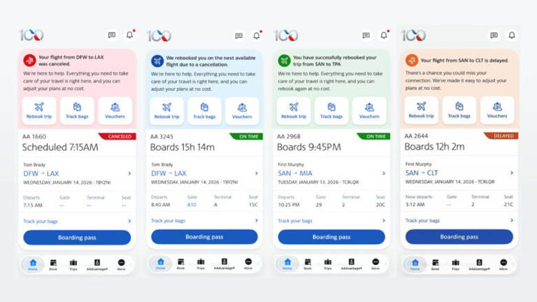 American Airlines updates mobile app, gives passengers more control of ...