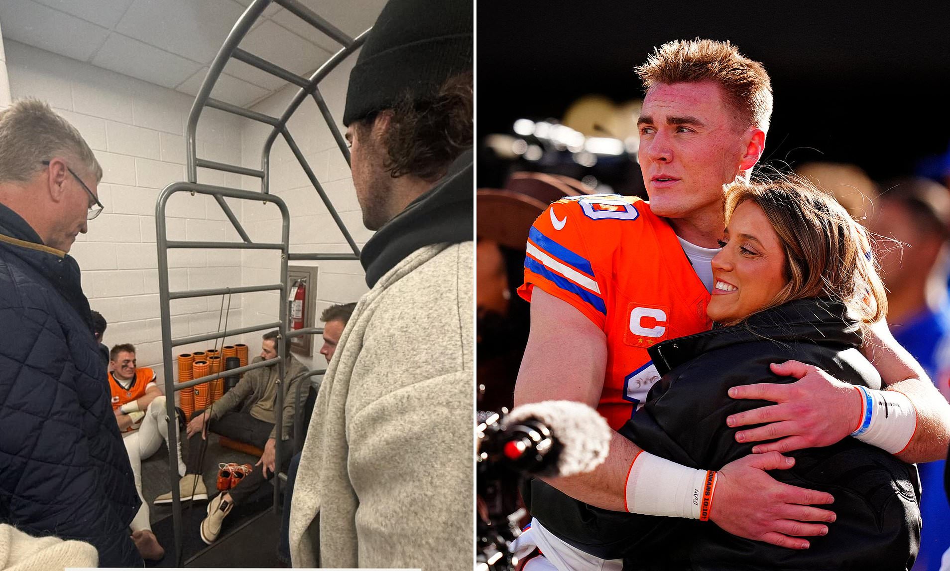 Bo Nix's wife shares snap of heartbreaking moment after Broncos star ...