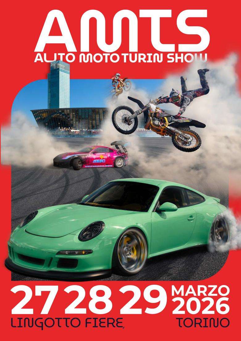 AMTS 2026 Torino – Auto e moto show con drift, supercar e stunt live