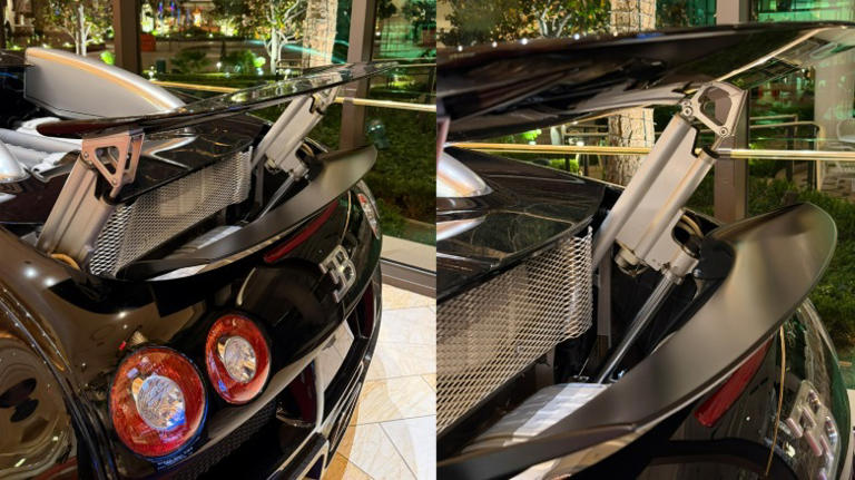 Look at the goofy wings on Bugatti's prototype Veyrons