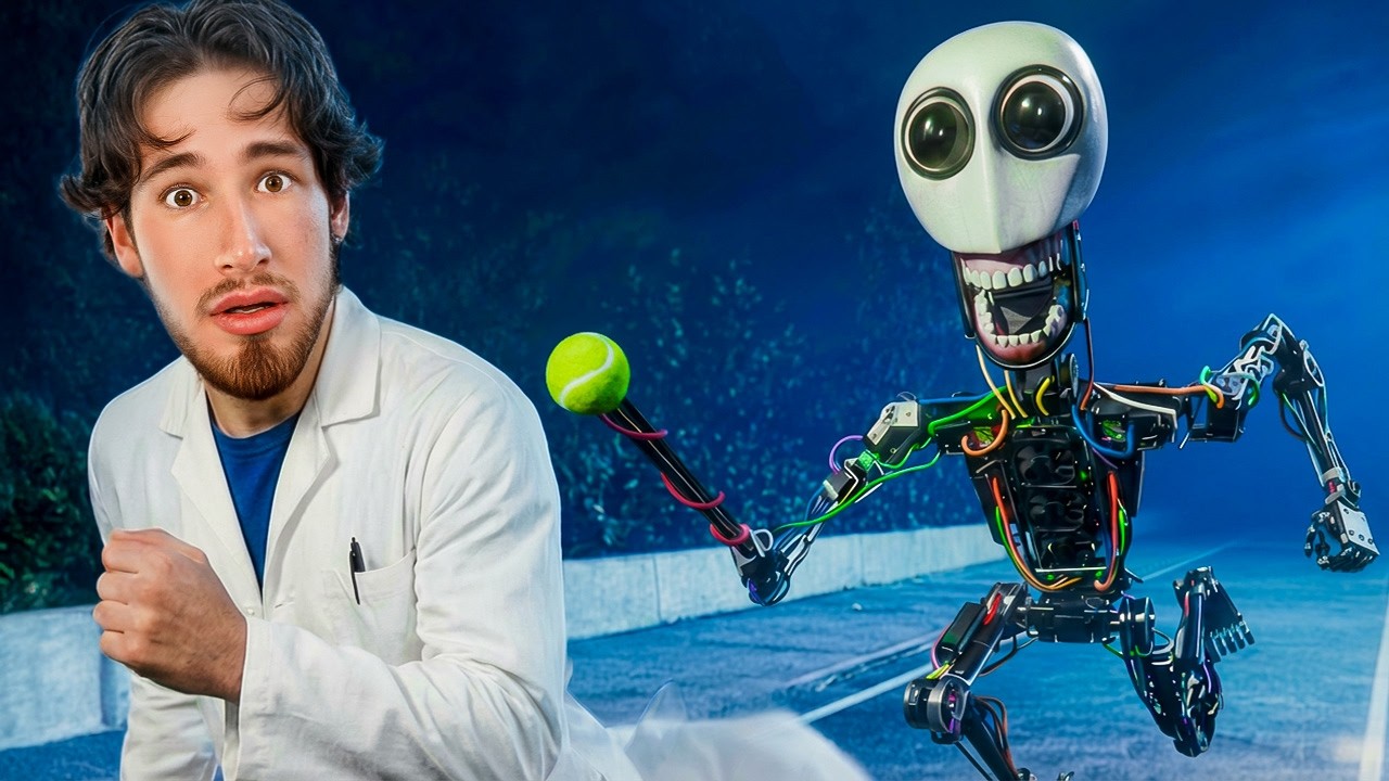 His self-aware robot escaped...