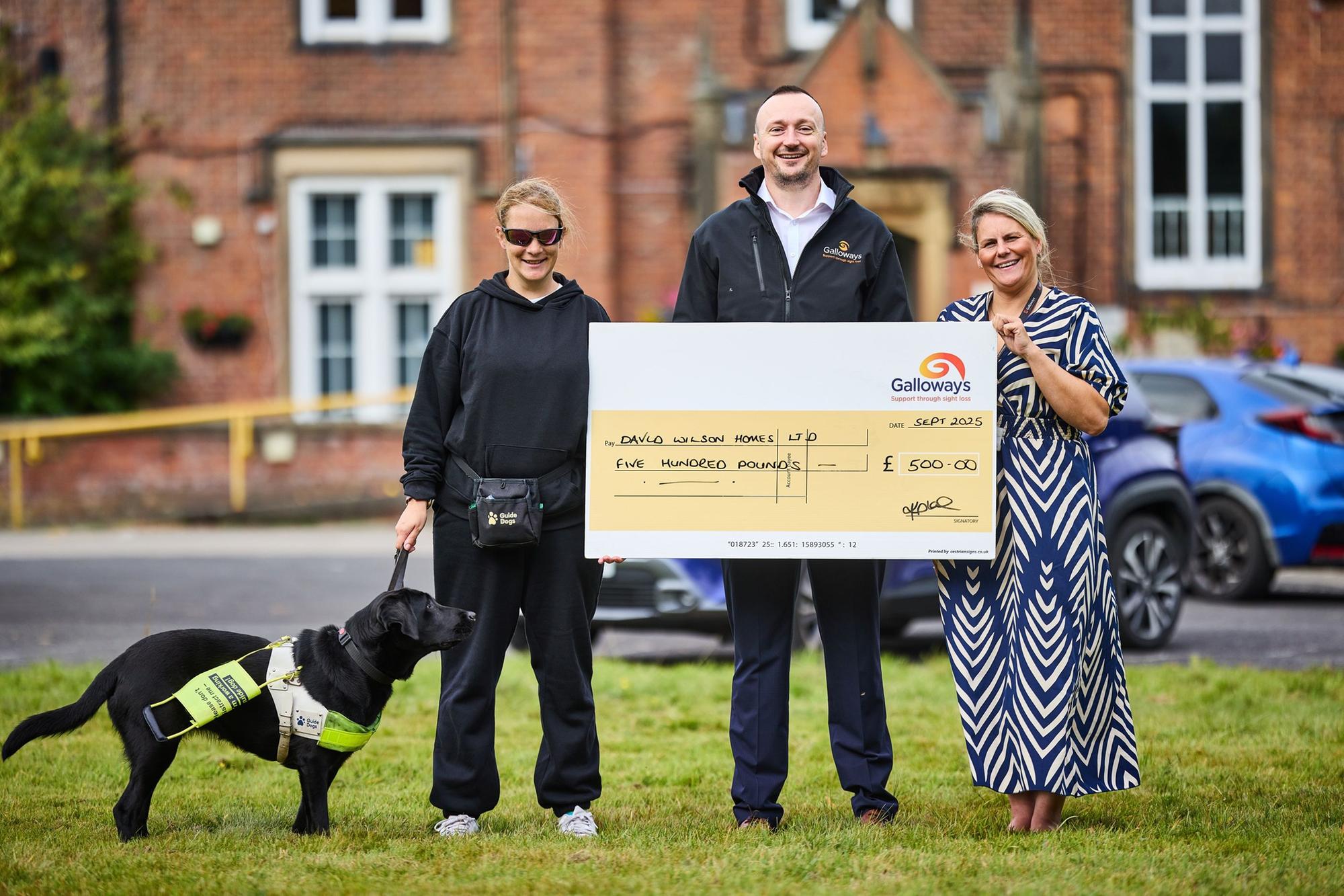Homebuilder supports sight loss charity in Lancashire