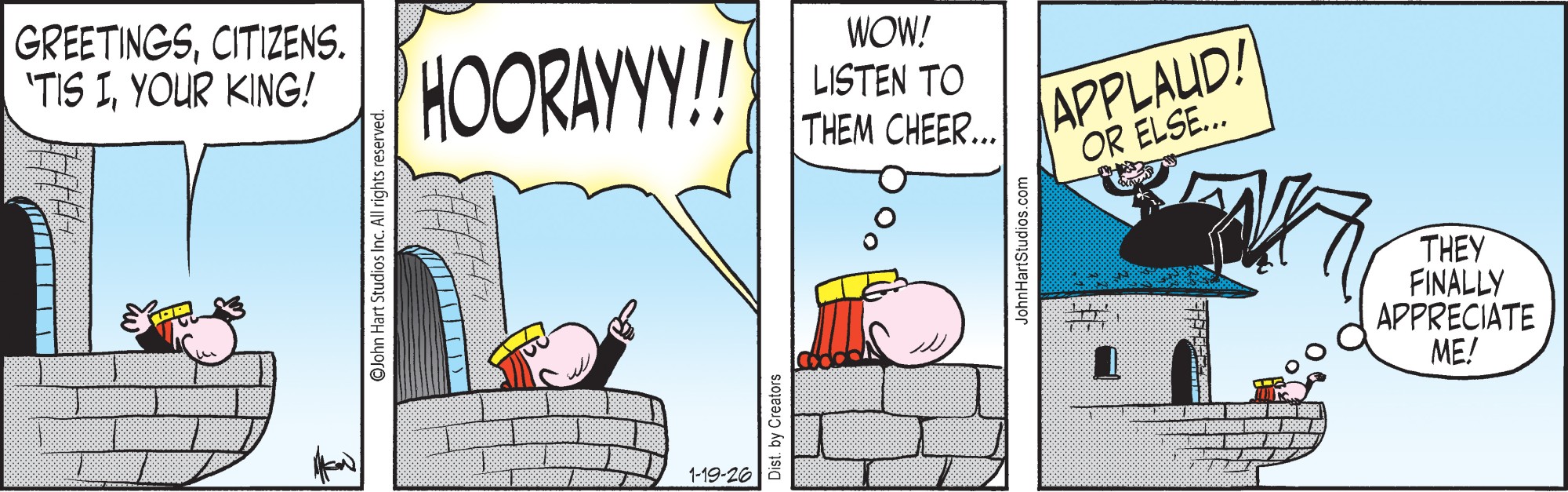 Daily comics: Wizard of Id by Brant Parker and Johnny Hart