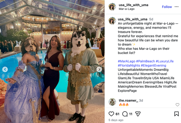 Mar-a-Lago gala featured dog masks and Marie Antoinette-style costumes