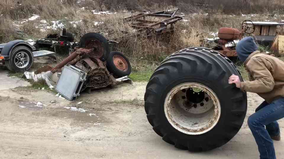 He bought 3ft wide monster tires off Craigslist - then the blocks ...