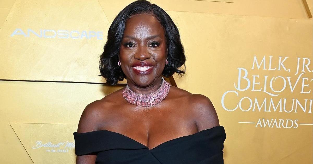 Viola Davis pairs off-the-shoulder gown with statement choker