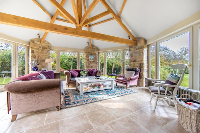 Grade II listed Northumberland barn house with countryside views for ...