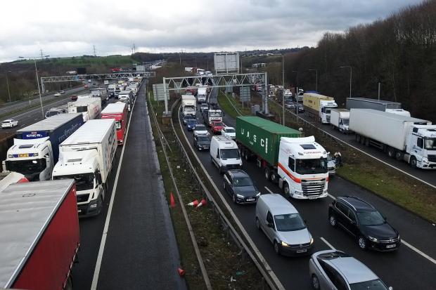 Overturned car causes 40-minute delays on M62 near Brighouse - all you ...