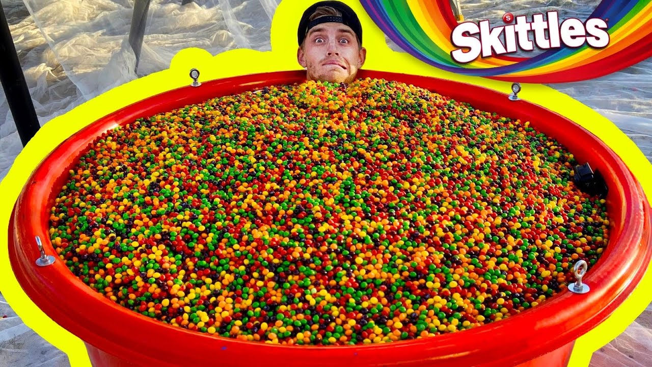 The final Skittles drop hit so hard it looked like a rainbow explosion
